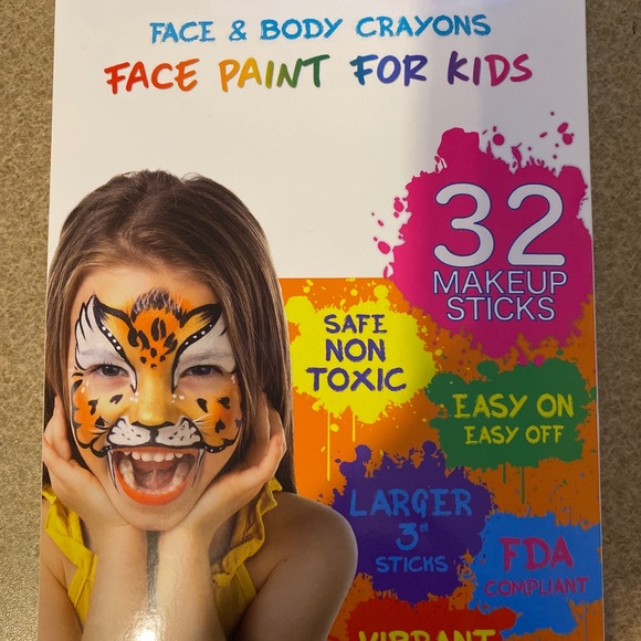 Costumes | Creating Fun 32 Safe Nontoxic Face Paint Kids | Poshmark